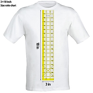 Acrylic Ruler 7 Piece Set , Non Slip Rings 50 Pieces，Quilting Rulers, Size (6"x24"),(2"x24"),(3"x18"),(3"x8"),(1.5"x12"),(1"x12"),(1"x6")