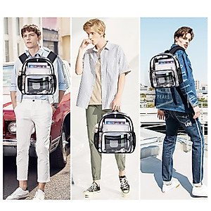 BYXEPA Clear Mini Backpack Stadium Approved TPU 12X12X6 Duty Transparent Backpacks Book Bag with Reinforced Strap for Teens Girls Women Concerts, Sporting Event, Work, School, Security-Mintgreen