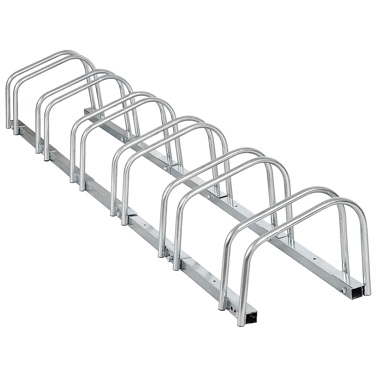 ZENY 1-6 Bike Rack Bicycle Floor Parking Stand for Mountain Bike Road Bike Indoor Outdoor Garage Adjustable Bicycle Storage Organizer Stand