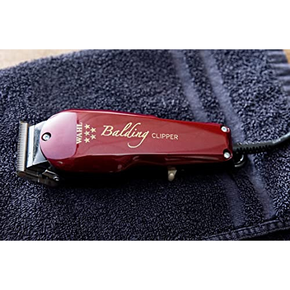 Wahl Professional 5-Star Balding Clipper with V5000+ Electromagnetic Motor and 2105 Balding Blade for Ultra Close Trimming, Outlining and for Full Head Balding for Professional Barbers - Model 8110