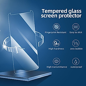 NEW'C [3 Pack] Designed for TCL A3 Screen Protector Tempered Glass, Bubble Free, Ultra Resistant