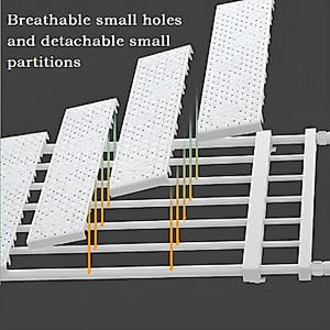 HabiWell Adjustable Closet Organizer Storage Shelf for Cabinet Kitchen Rack Space Saving Wardrobe Closet Shelves Cabinet Holders (Width 11.8 inch, Length 21-35.4 inch)