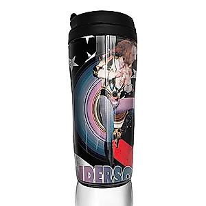 HLQkshWr Jethro Rock Band Tull Coffee Cups with Lid for Keep Beer Reusable Coffee Mug Travel Mugs Tumblers Drinking Cups for Men Women Stylish Coffee Accessories Water Bottle for Home 350ml