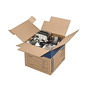 Bankers Box SmoothMove Prime Moving Boxes, Medium, 8-Pack, (0062806)