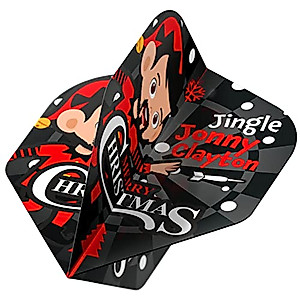 RED DRAGON Limited Edition Christmas 2022 Multi Pack Player Dart Flights - 3 Sets per Pack (9 Flights in Total)
