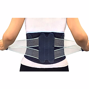 AllyFlex Sports® Lumbar Support - Back Brace For Men & Women Ergonomic Design and Lightweight Breathable Material Provide Back Support and Pain Relief for Waist - M/L (31.5'' - 39.0'')