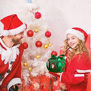 Christmas Gift Boxes Treat Cookie Favor Party Stacking Set with Lids Merry Christmas Goodie Paper Box Small Size Bow Bulk for Chirldren Mini Wrap Decorative Candy Holiday Santa Presents Bags Giving