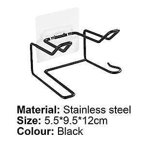 Hair Dryer Holder,Storage Shelf,Wall-mounted Stainless Steel Hair Dryer Straightener Rack Compatible with Most Hair Dryers