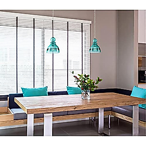 Westinghouse Lighting 6118900 Fiona Traditional One-Light Indoor Mini Pendant Light, Brushed Nickel Finish, Turquoise Glass,Blue