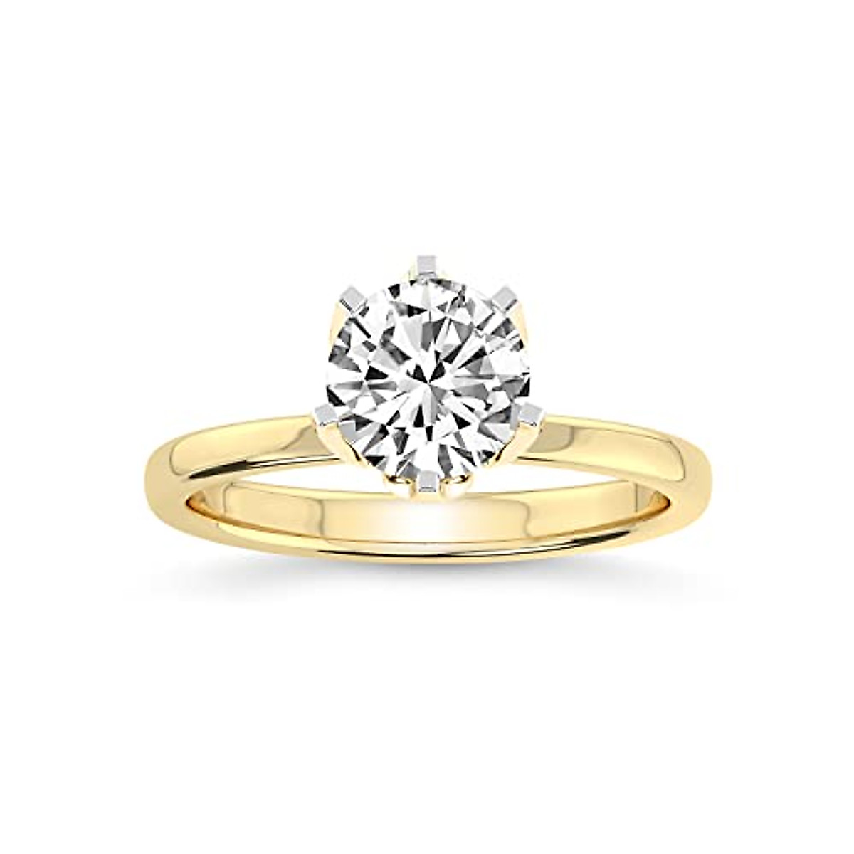 FRIENDLY DIAMONDS 1 Ct - 5 Ct IGI Certified Lab Grown Diamond Ring | 14K Or 18K White, Yellow Or Rose Gold | Blooming Petal Secret Halo Ring Valentine's Day Gift For Her | FG-VS1-VS2 Quality, 1.10 ct,