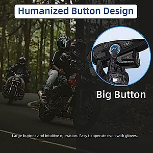 Motorcycle Bluetooth Helmet Bluetooth 2 PCS,5.0 Pairing Within 2000 Meters 8 People Online Intercom, 6 Color Replacement, with FM / IPX67 Waterproof / DSP&CVC Noise Reduction, Including 2 Microphones.