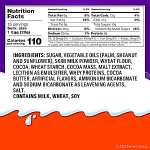 Kinder Joy Eggs, 15 Count, Treat Plus Toy, Halloween Party Fun, Kids Party Favors, Sweet Cream And Chocolatey Wafers, Individually Wrapped, 10.5 Oz