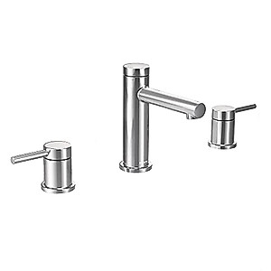Moen Align Chrome Two-Handle High-Arc Widespread Bathroom Faucet, Valve Sold Separately, T6193