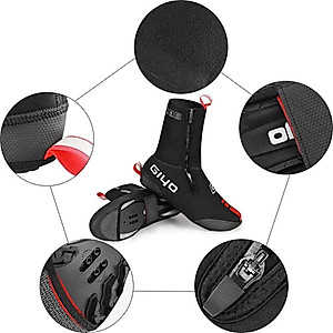 GIYO Cycling Shoes Covers, S-XXXL Neoprene Waterproof and WinterProof Bike Cycling Overshoes for Men Women Road Mountain Bike Booties…