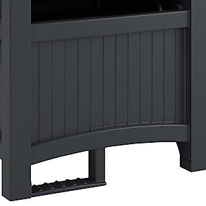 Suncast Hideaway 100 Foot Garden Hose Reel for 5/8 Inch Hoses with Stay Up Lid and Crank Handle for Outdoor Storage, Cyberspace, 2 Pack