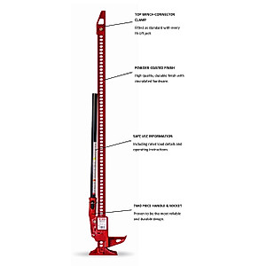 Hi-Lift Jack HL485 48" Hi-Lift Red All Cast Jack