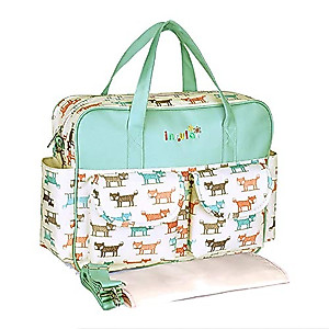 Alipher Diaper Bag Women Tote Bag Nylon Nappy Bag Durable Shoulder Bag Pregnant Handle Bag, Multi, Large