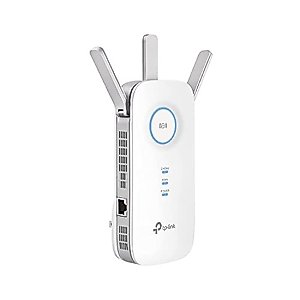 TP-Link AC1900 WiFi Extender (RE550), Covers Up to 2800 Sq.ft and 35 Devices, 1900Mbps Dual Band Wireless Repeater, Internet Booster, Gigabit Ethernet Port (Renewed)