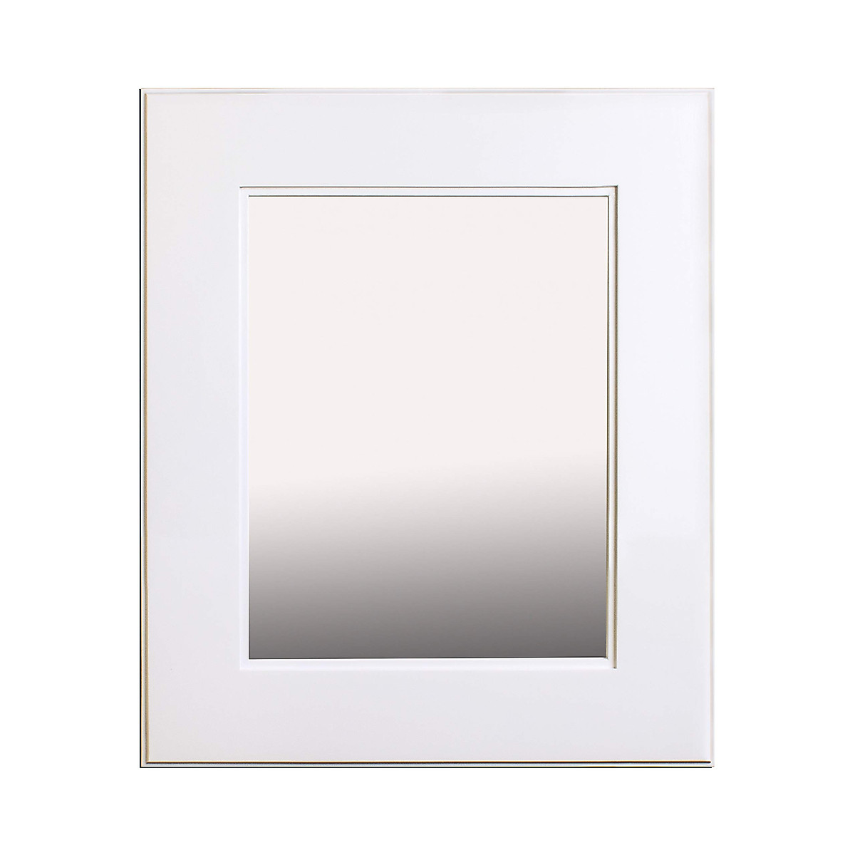 Fox Hollow Furnishings 14x18 Mirrored Medicine Cabinet - Concealed Wall Storage and Recessed Medicine Cabinet with Mirror, 2 Adjustable Shelves (Shaker White)