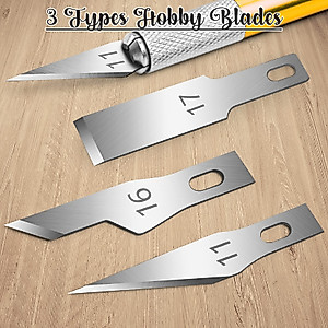 DIYSELF Exacto Knife Upgrade Precision Carving Craft Knife Hobby Knife Kit 40 Spare Knife Blades for Art, Scrapbooking, Stencil