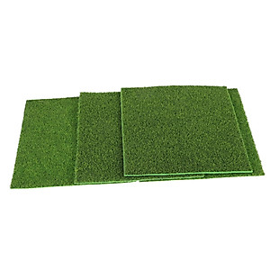 GANAZONO 16 pcs Fairy Grass Outdoor Grass Tiles Craft Decor Artificial Garden Grass Outdoor Area Rug Artificial Lawn Decoration Turf Grass Patio Turf Mat Fake Greenery Flaky Artificial Tree