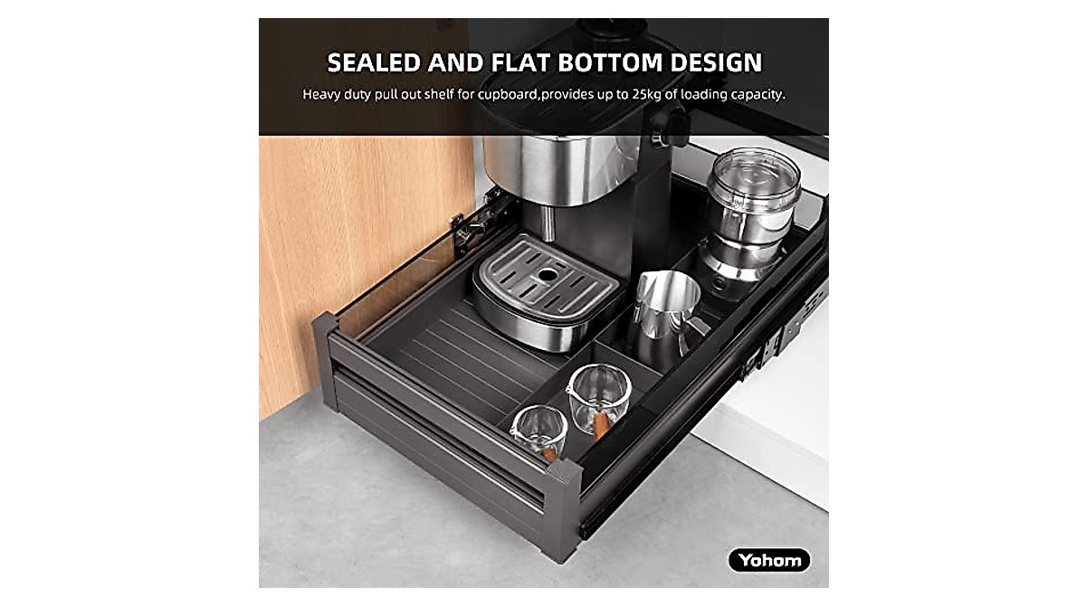 YOHOM Pull Out Kitchen Tray - Heavy Duty Organizer