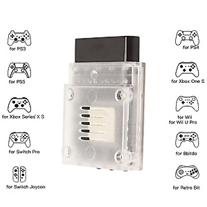 Yoidesu Bluetooth Controller Converter, Multiplayer Controller Adapter for PS2 for PS1 Low Latency Bluetooth Adapter