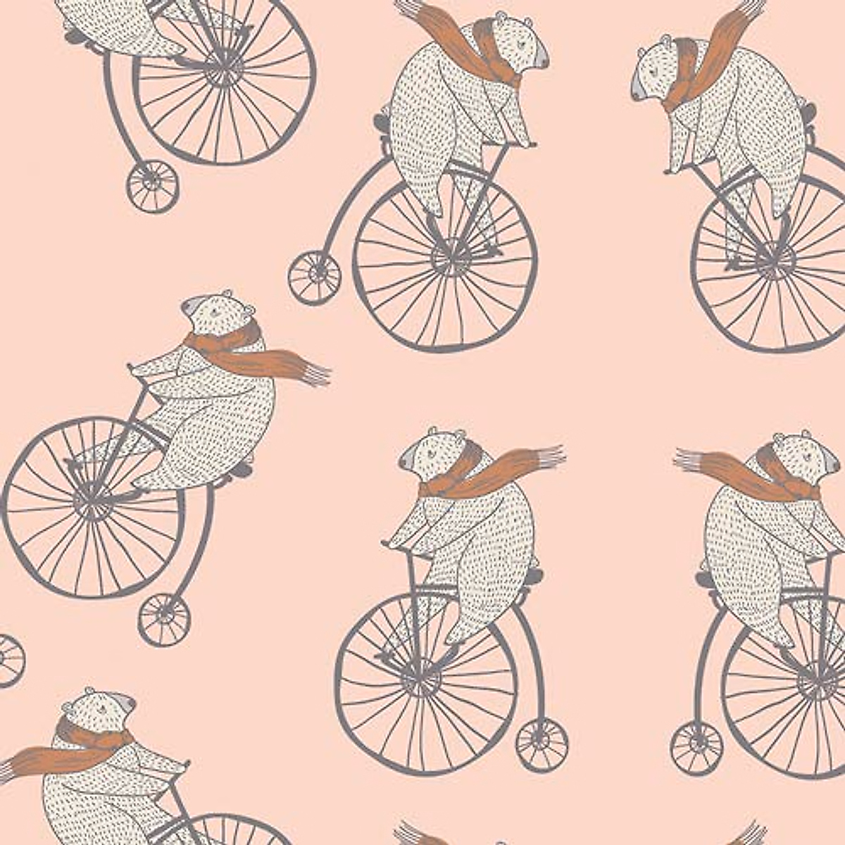 Art Gallery Fabrics Art Gallery Little Clementine Mr. Penny Bubblegum Fabric, Pink