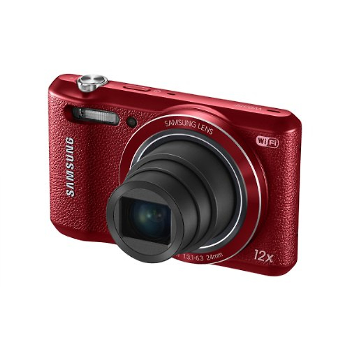 Samsung WB35F 16.2MP Smart WiFi & NFC Digital Camera with 12x Optical Zoom and 2.7" LCD (Red)