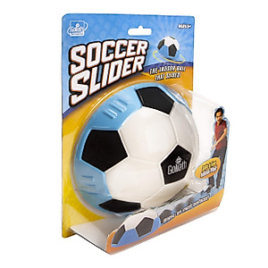 Goliath Sports Soccer Slider Soft Soccer Ball Shaped Foam Slider Effortlessly Glides Over Smooth Surfaces - for Indoor Game Play, Blue
