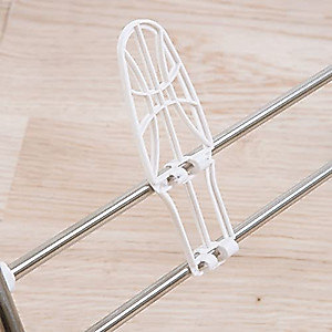 Clothes Drying Rack – Folding Indoor/Outdoor Portable Dryer for Clothing and Towels – Collapsible Laundry Clothes Stand by Everyday Home (Silver)