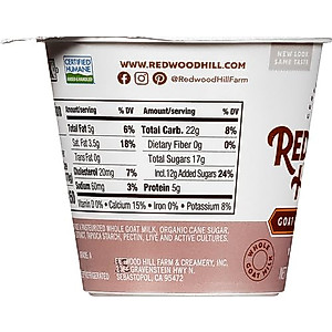 Redwood Hill Goat Milk Yogurt, Vanilla, 6 oz