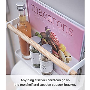 Yamazaki Home Tosca Magnetic Kitchen Storage Rack – Refrigerator Organizer Wall Holder