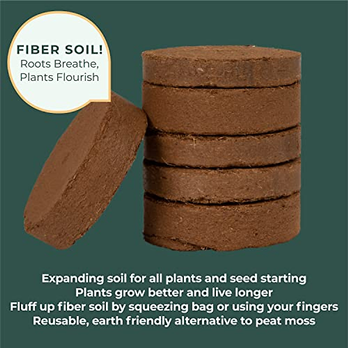 Window Garden Expanding Organic Fiber Soil 12qt and Hydrating Bag, Potting Soil for Planting Indoors or Outdoors, Plant Soil for Any Seed Starting Kit, Microgreens or Succulent, Easy-to-Store Soil