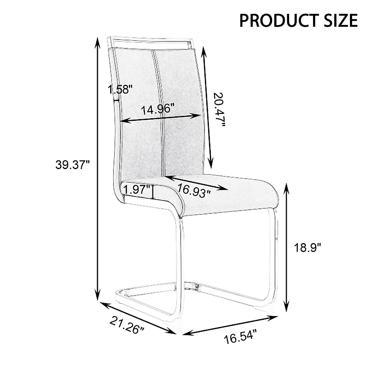 Modern 5-Piece Round Marble Dining Table with 4 Gray Upholstered PU Leather Dining Chairs Set, Circular Marble Texture Dining Table with Gold Pedestal and Printed Marble Top for Dining Kitchen