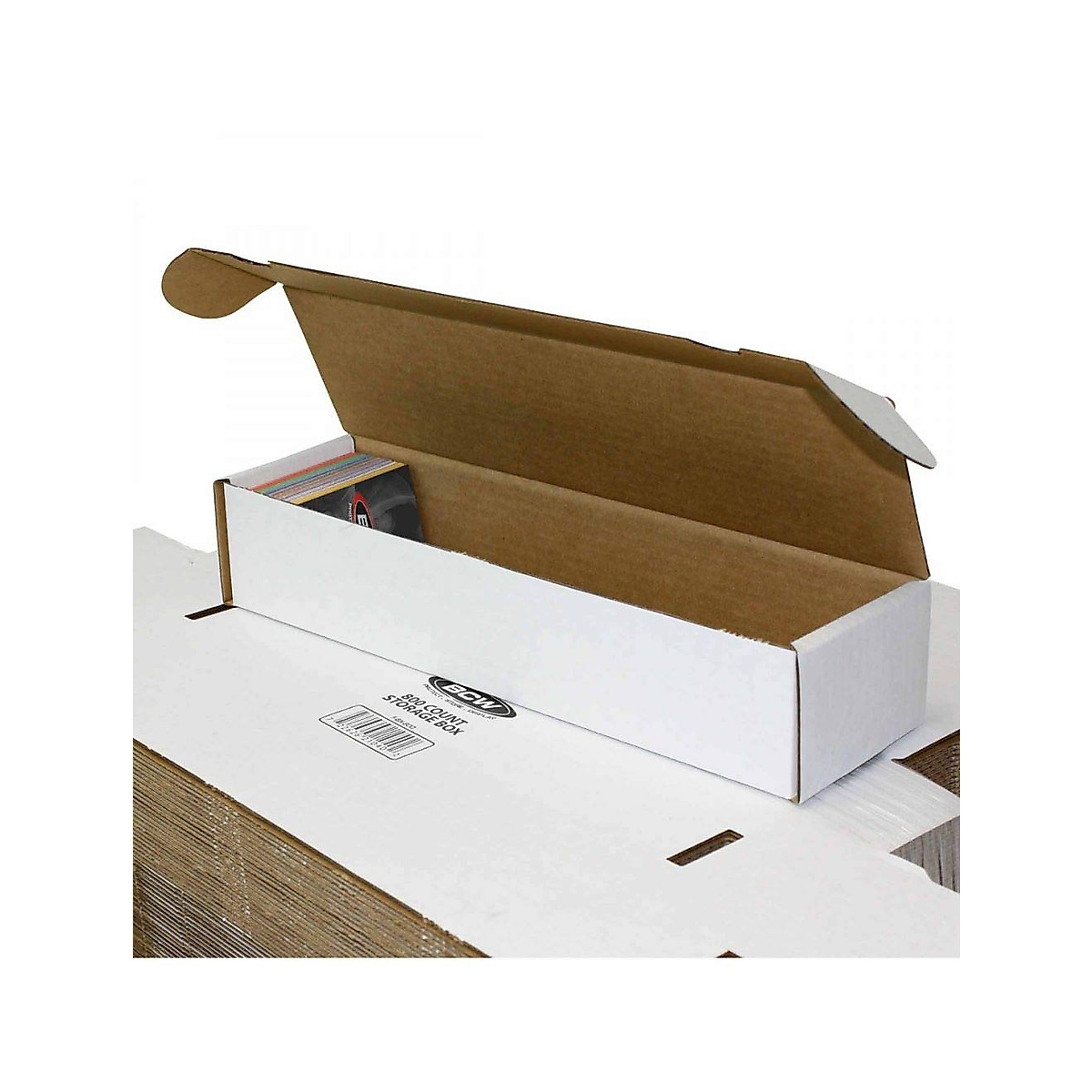 BCW 800 Count Trading Card Storage Box - 10 Pack | Cardboard Organizer for Baseball, Basketball, Football Cards, MTG, Pokemon | Card Game Storage & Protection | Card Storage Box | Assembly Required