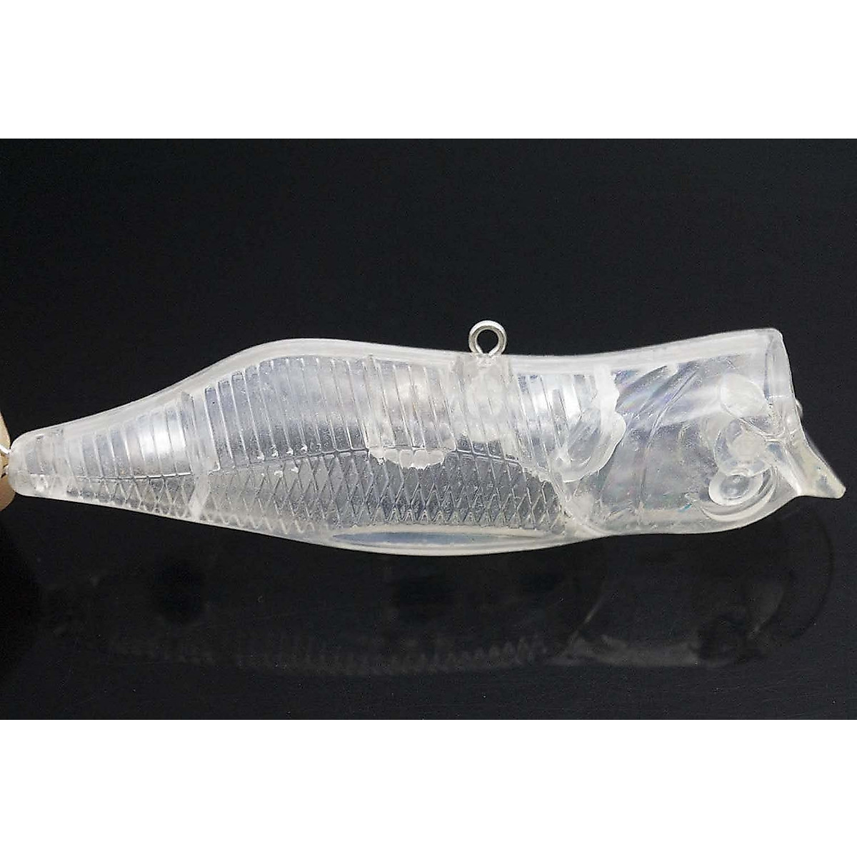 10Pc ABS Unpainted Popper Bait lipless Fishing Hard Pencil Lure Body Crankbait 9cm 14.4g Blank Lures with Free Eye