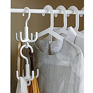 Sunnym Multifunctional Rotary Hook Hole Free Rotary Hook Four Claw Clothes Hook Wardrobe Storage Hook