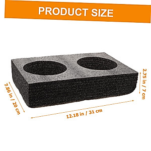 YARNOW 2pcs Takeaway Cup Holder Beer Pong Pool Float Door Dash Clip on Cup Holder Dish Carrier 2 Bowls Holder Tray Coffee Carrier Tray Reusable Drink Epe Pearl Cotton Refreshments Basket