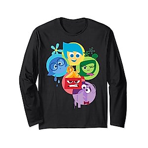 Disney Pixar Inside Out Simple Group Shot Long Sleeve Tee Long Sleeve T-Shirt