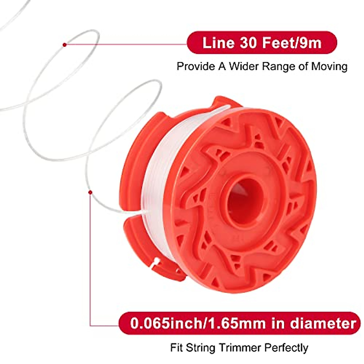 Kaberalty CMZST0653 CMZST065 String Trimmer Spool Line 30Ft 0.065" Compatible with Craftsman String Trimmer CMCST900 CMESTA900 CMESTE920 CMZST98020 CMCST915 CMEST913 Cap Model CMZST120SC (4+1+1)