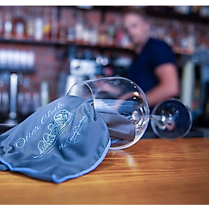 Trendy Bartender Microfiber Glass Polishing Cloth Value Bundle. 5 Pack Grey and 5 Pack White