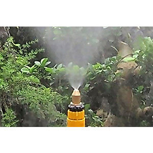 BIGBUY 1/2 Inch Garden Misting Nozzle Multiple Spray Patterns Brass Adjustable (2)