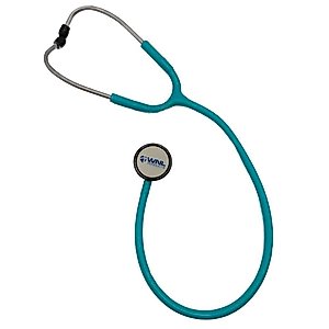 WNL Products STE100-TEAL Stethoscope, Dual Head Lightweight Classic Monitoring Scope, 28 Inch - Teal