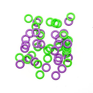 Clover Soft Stitch Ring Markers, Multicoloured, 5" Height, 2.6" Length, 0.2" Width