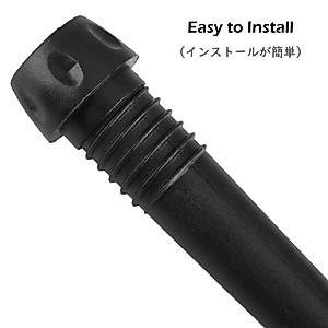 TRIWONDER Rubber Trekking Poles Tips Protectors Hiking Pole Replacement Flexible Walk Tip for Hiking Sticks Walking Poles (E - Black - 4)