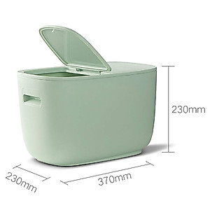 krueis Storage Container Sealed Moisture-Proof Grain Storage Bucket Pet Food Storage Box (Green)