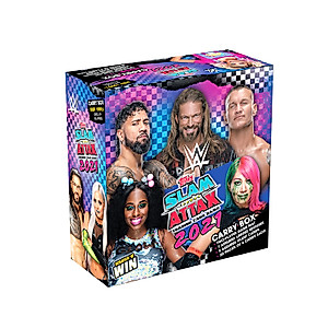 Topps WWE Slam Attax 2021 Edition (Carry Box) I WWE Cards | Includes Game mat