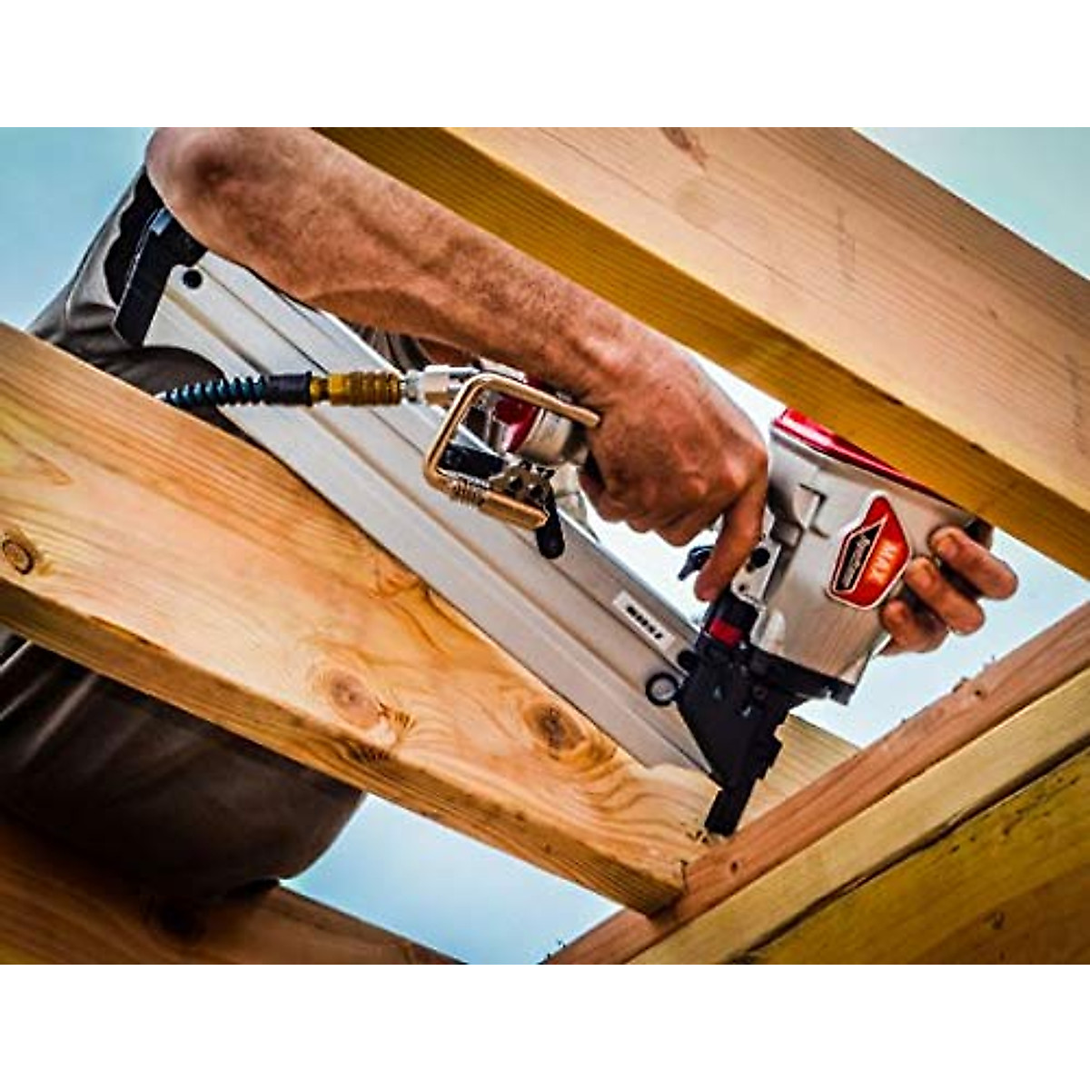 MAX USA CORP SuperFramer SN883RH3 21 Degree Framing Full Round Head Stick Nailer up to 3-1/4"