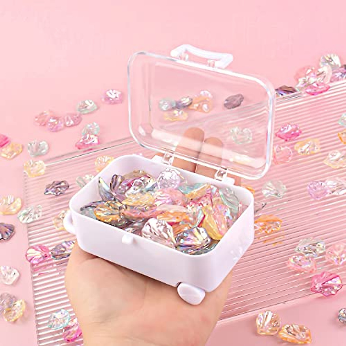 Framendino, 4 Pack Mini Plastic Travel Hard Suitcase Box Reception Candy Case for Wedding Decoration Large